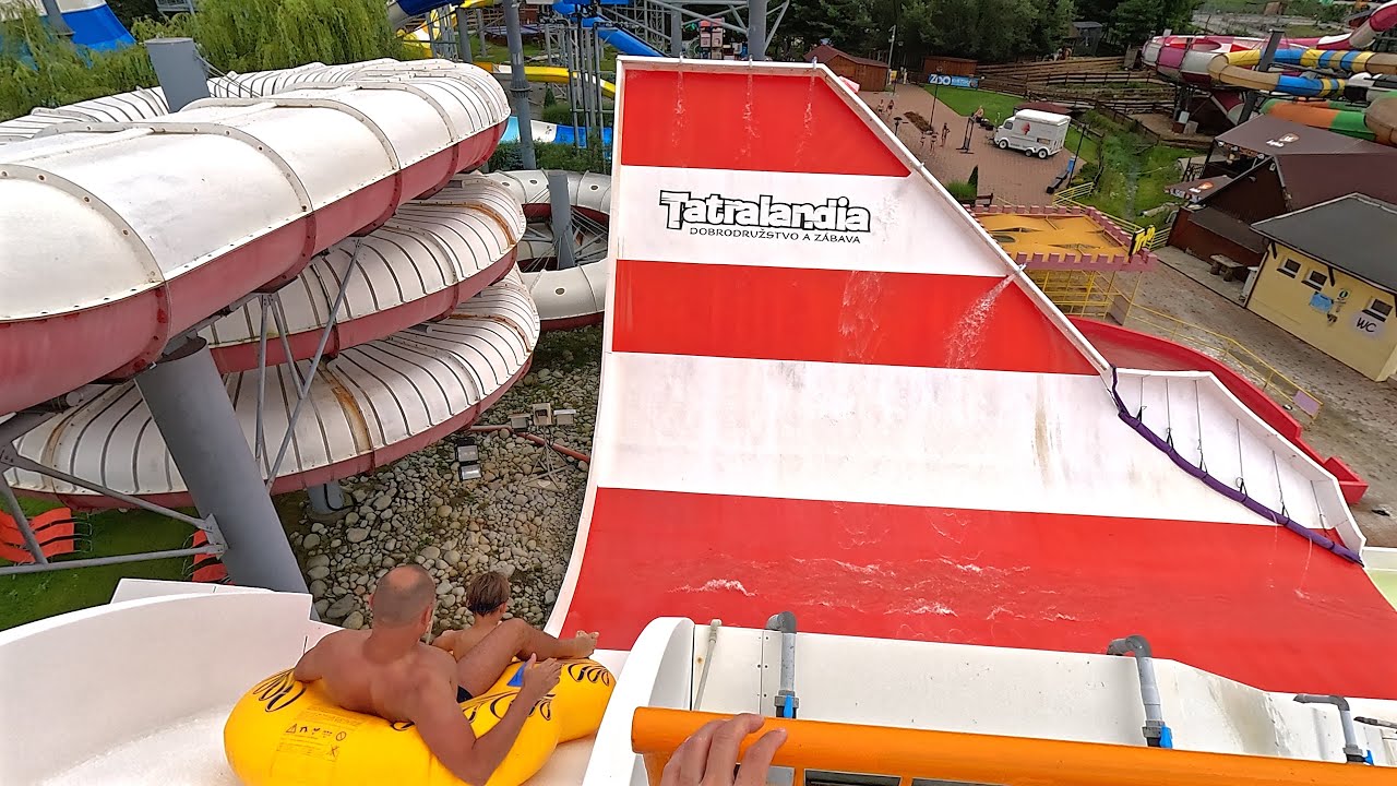 Boomerang Raft 🙊 Water Slide 💦 at Tatralandia 🇸🇰 - YouTube