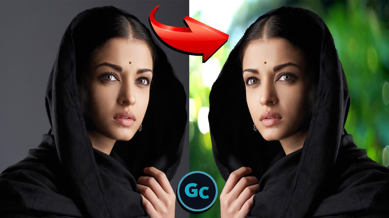 🔥🔥Photoshop Tutorial : How to Change Background Using Channel Quicky ...