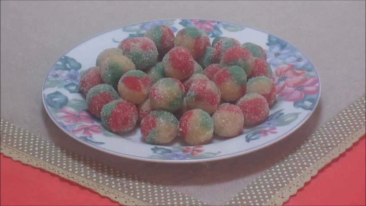 BOULETTES D'AMANDES" KAABER LOUZ" - كعابر اللوز - وصفة تونسية - YouTube