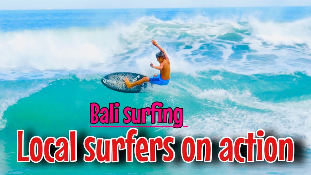 Surfing Bali at Legian beach || what a action - YouTube