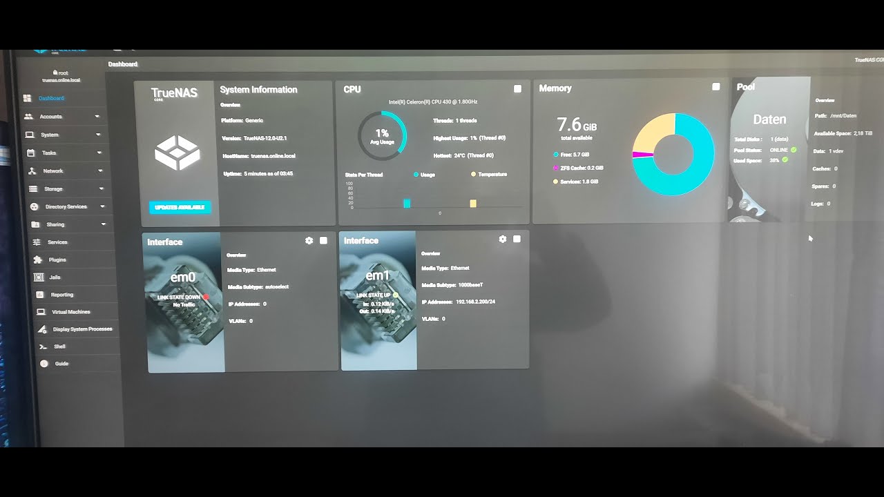 Truenas 13 Raid 0 und 1 einstellen 2023 - YouTube