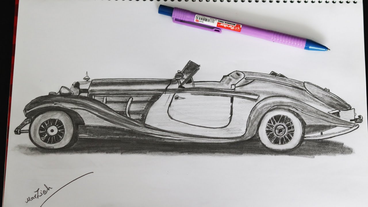 Become a Pencil Drawing Pro: Learn how to draw an impressive car with ...