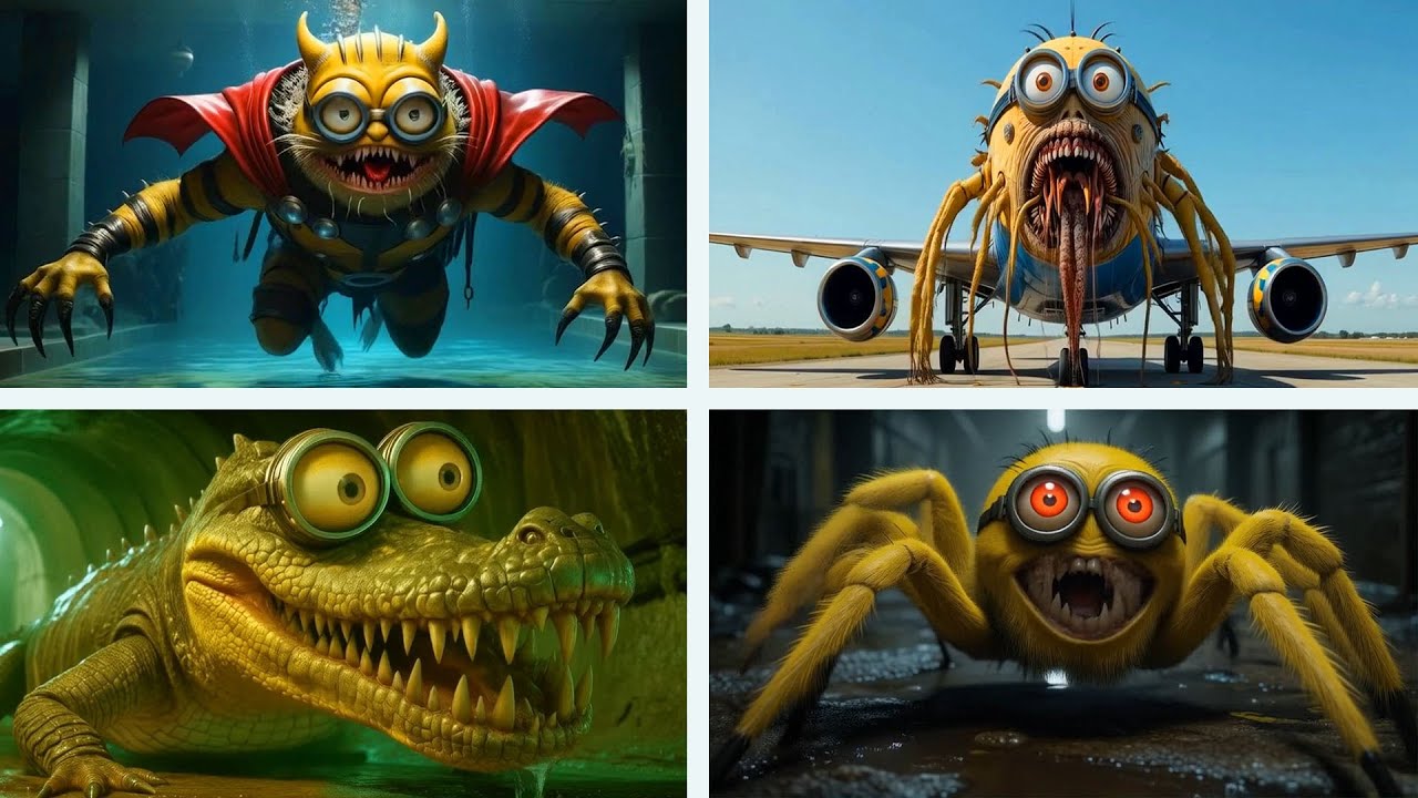 MINION SUPER🆚MINION INFECTED SKY🆚MINION CROCODILE🆚MINION SPIDER - Story ...