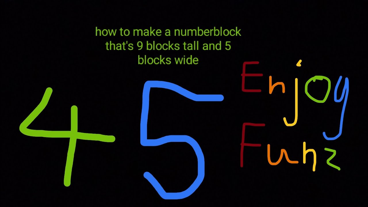 how to make numberblock 45#numberblocks|enjoy funz - YouTube