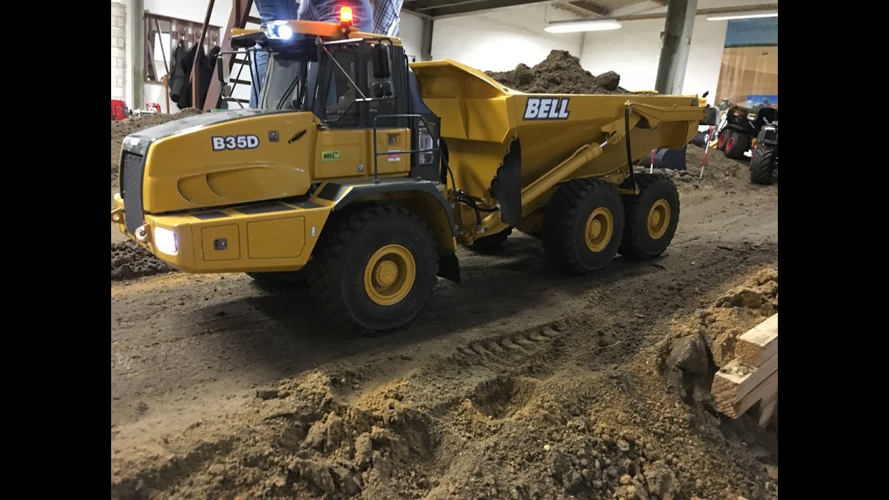 Bell B35D at the hill construction site - YouTube