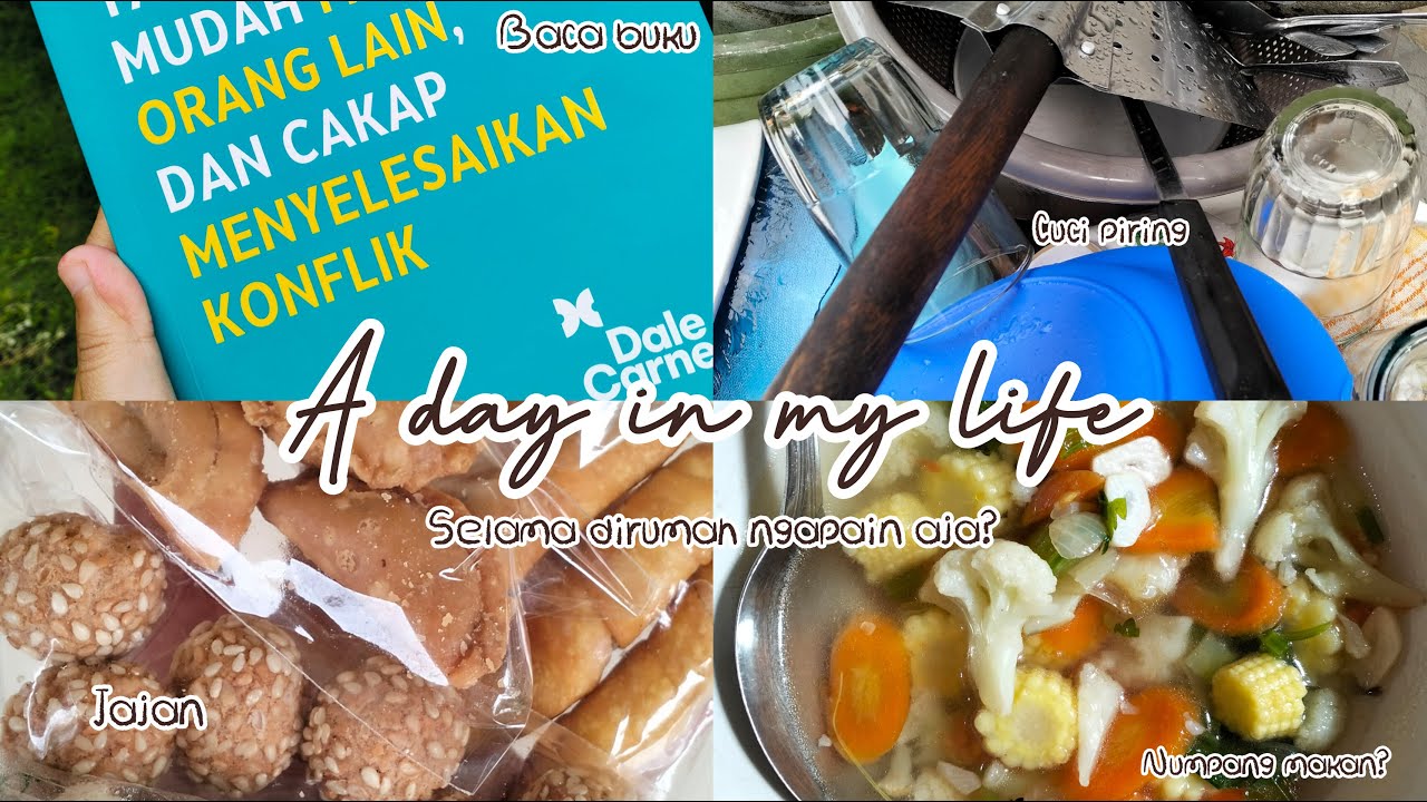 a day in my life | kegiatan saat libur : Main, belanja, baca buku ...