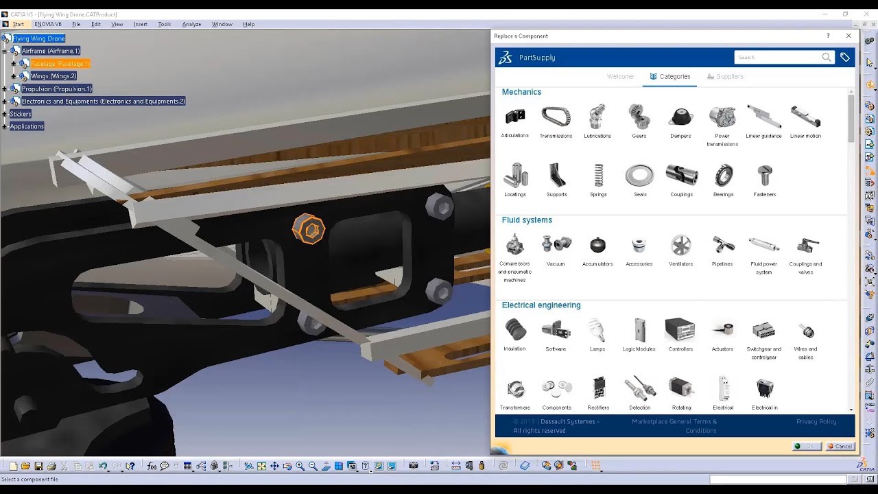 3DEXPERIENCE® Part Supply no CATIA V5 - YouTube