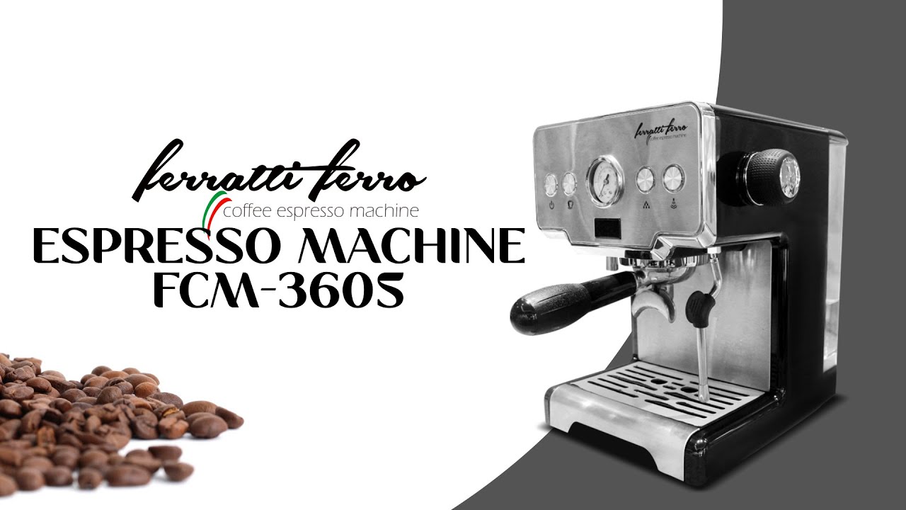 JUAL MESIN KOPI ESPRESSO DARI FERRATTI FERRO DENGAN TIPE FCM 3605 BLACK ...
