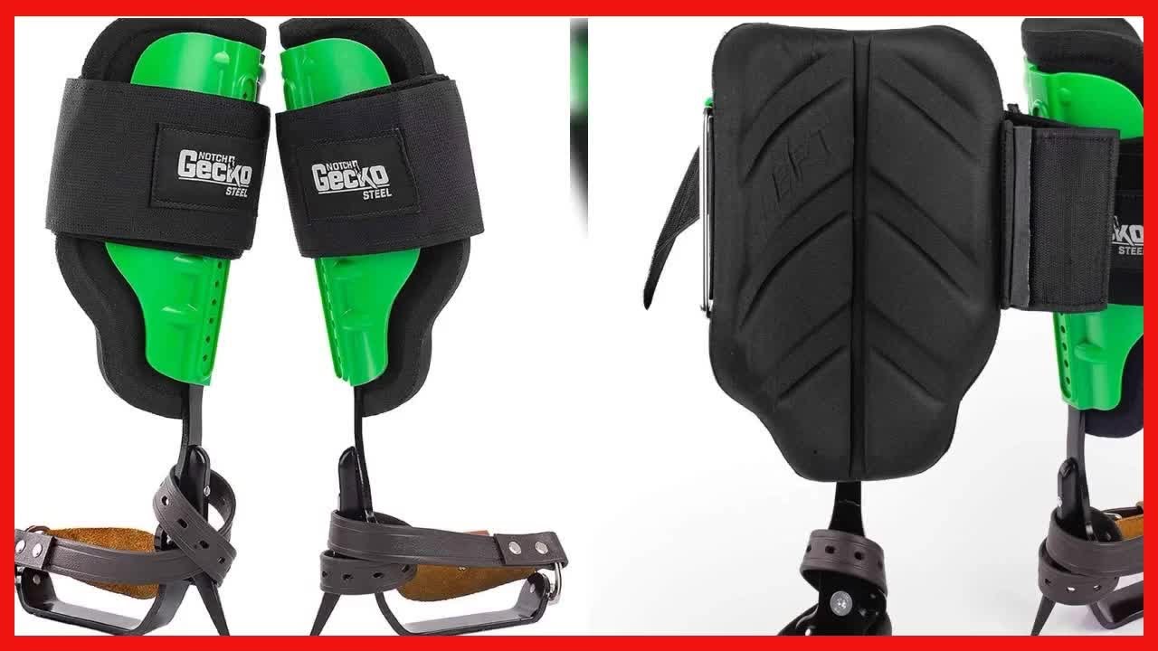 Notch Gecko Steel Climbers w/Tree Gaffs (Pair) - YouTube