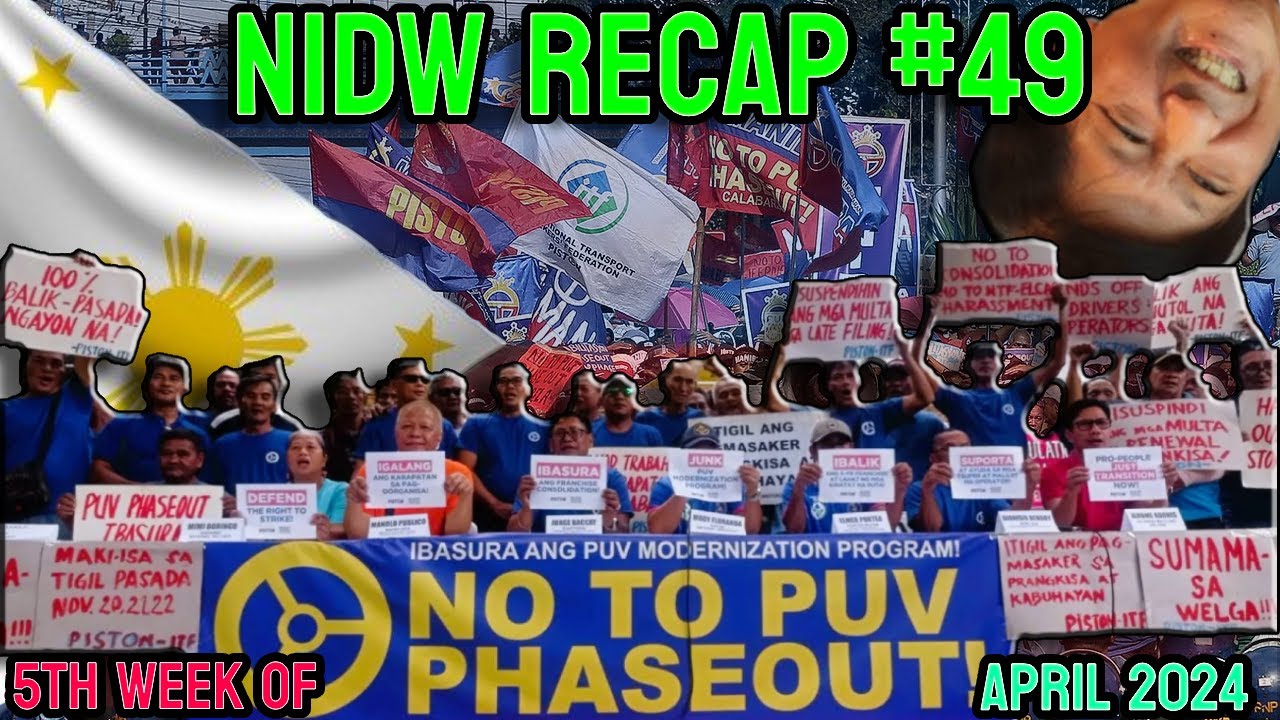 PUV MODERNIZATION PROGRAM, PAHIRAP SA TSUPER!? | NIDW Recap #49 # ...