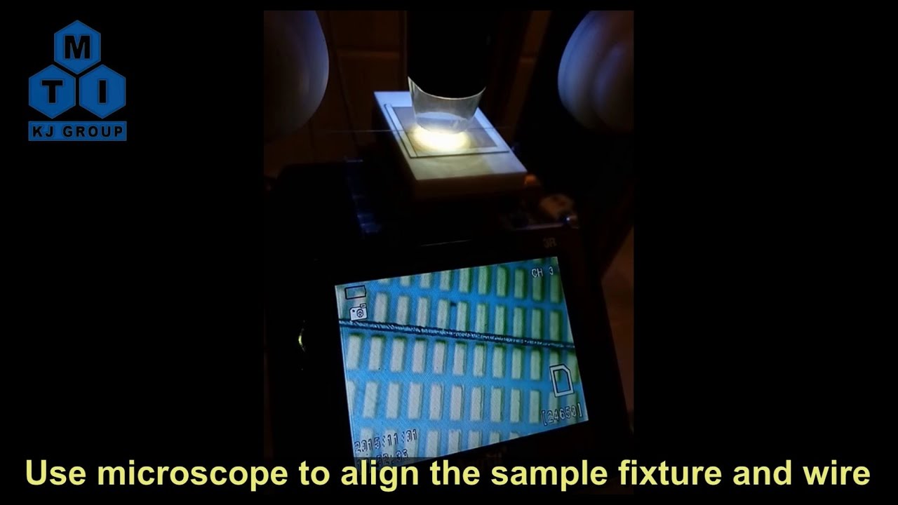 STX-202A Sample Fixture and Wire Alignment with Microscope - YouTube