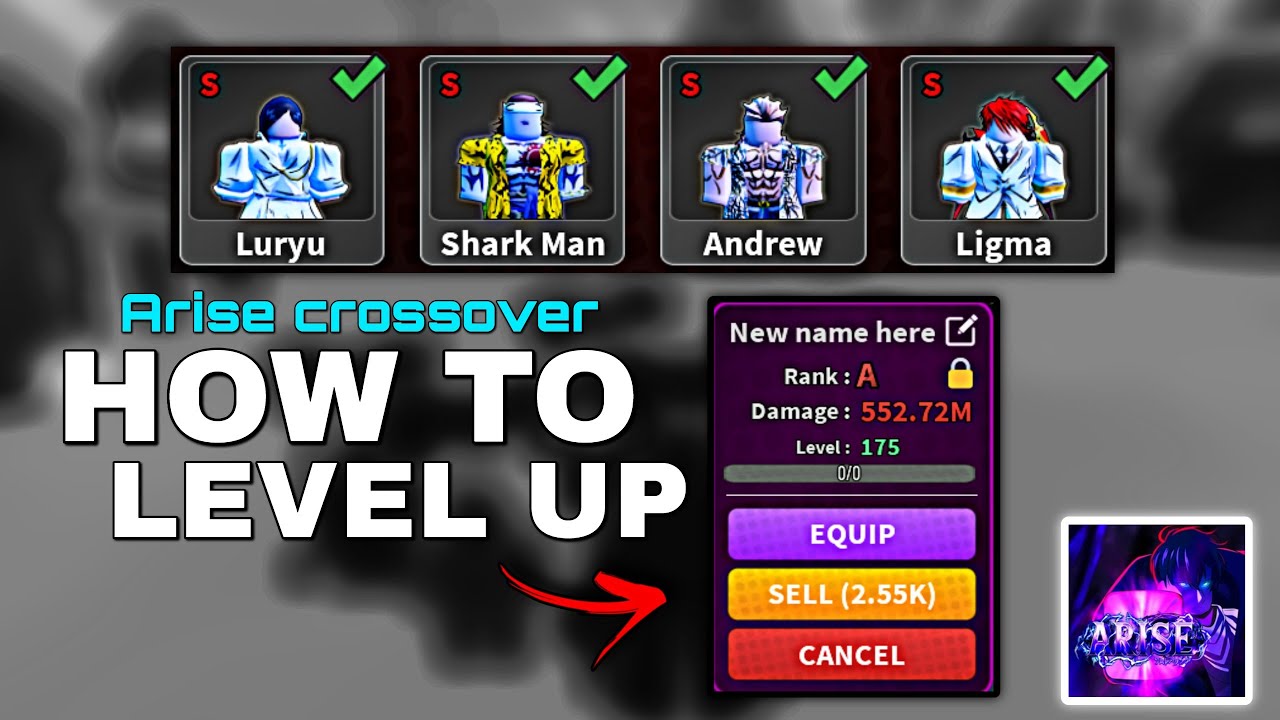 HOW TO *LEVEL* UP SHADOWS IN ARISE CROSSOVER | Beginner Guide - YouTube