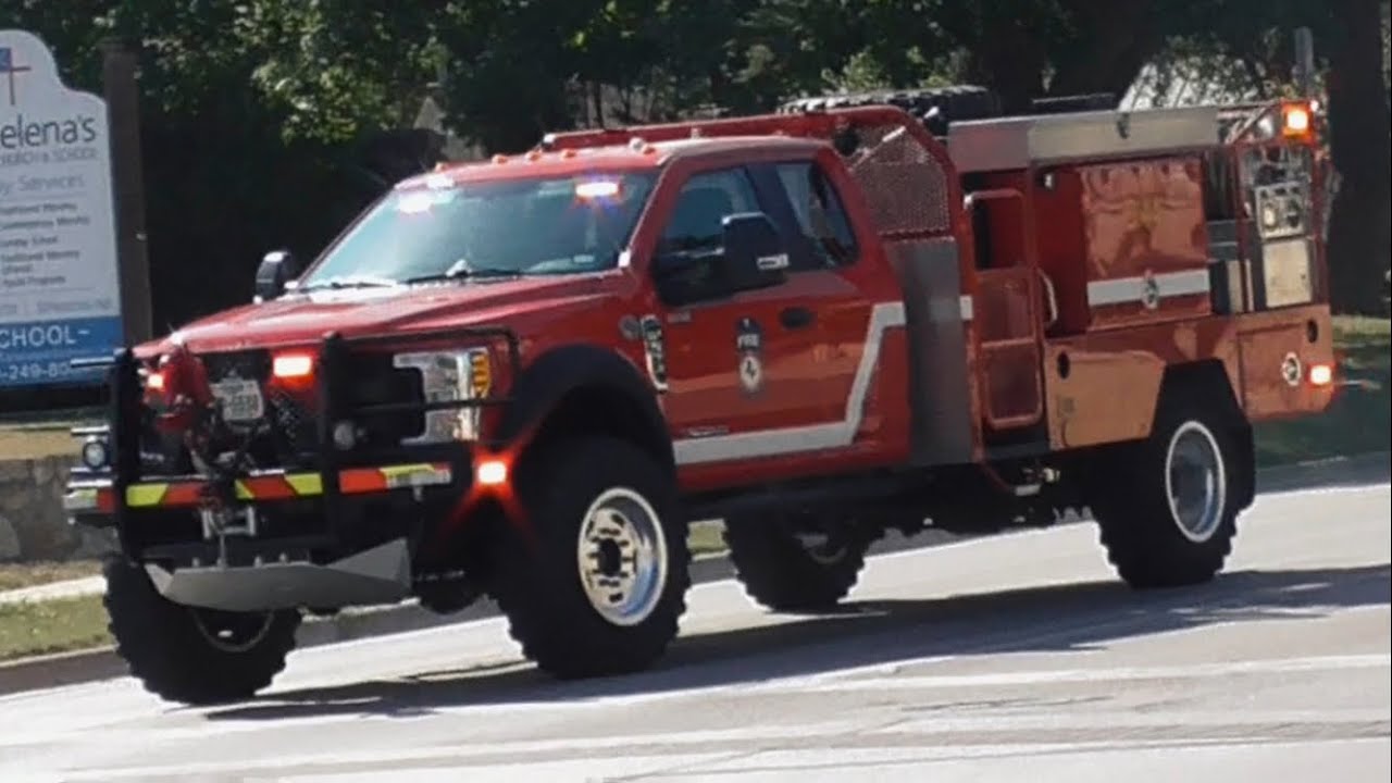 Boerne Fire Department Grass Fire Response - YouTube