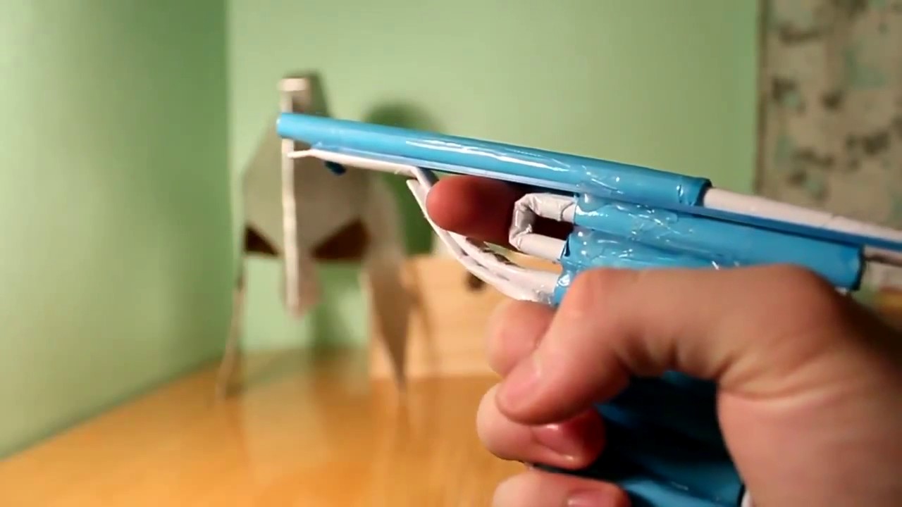 How to make a paper gun that shoot HD - YouTube