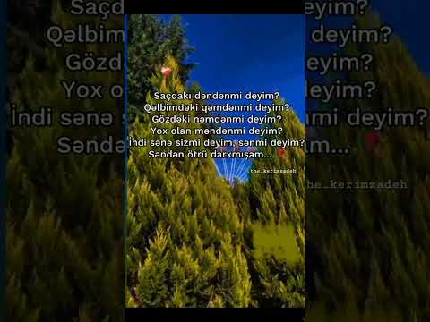 Niyə getdin Gəlmi deyim..)?                      #shorts #short #shortvideo #şeirlər #qəmlistatuslar