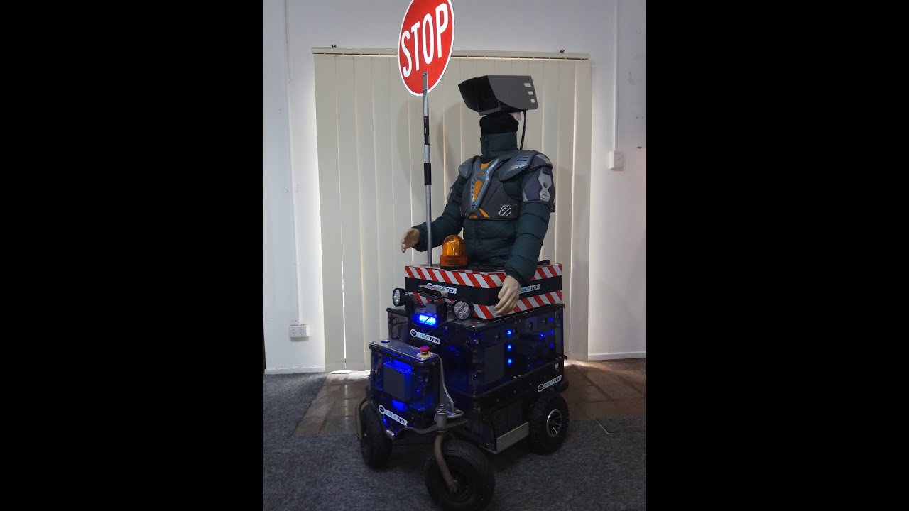Automated Traffic Control Robot by COLETEK - YouTube
