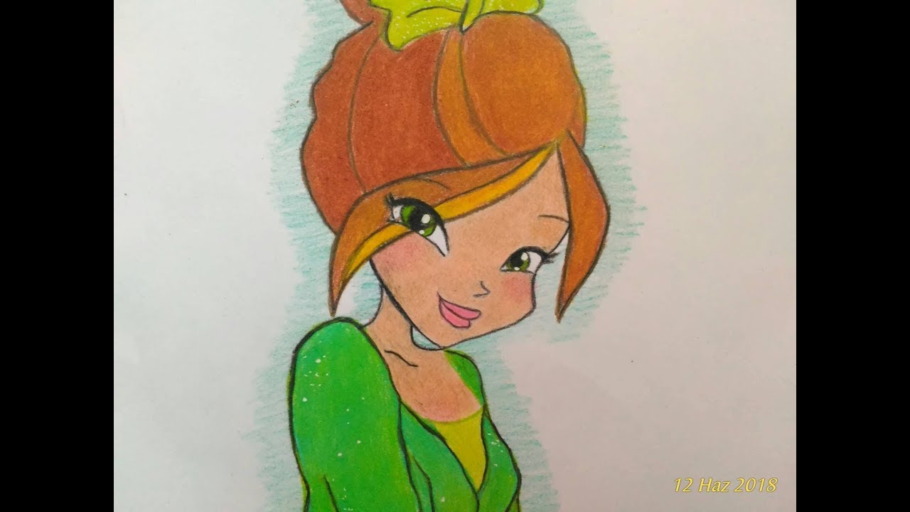 Winx Club Flora Çizimi / Drawing Flora - YouTube