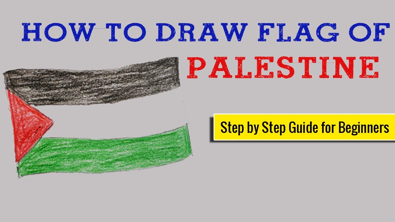 How To Draw Flag of Palestine | Easy drawing lesson #drawing - YouTube