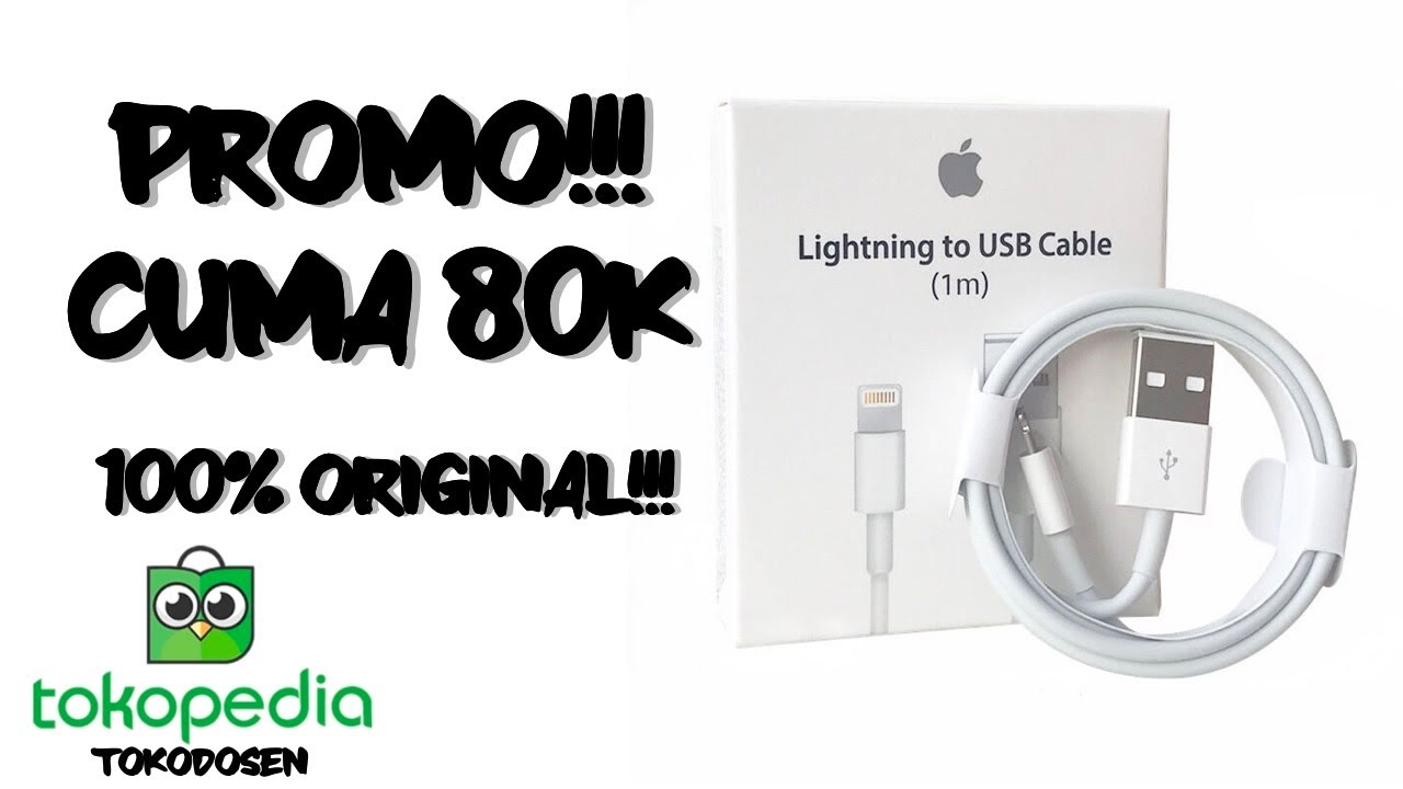 UNBOXING CHARGER IPHONE ORIGINAL - YouTube