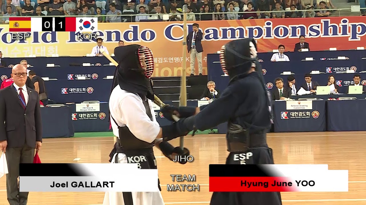 17th World Kendo Championships Men's TEAM MATCH 5ch Russian Spain vs ...