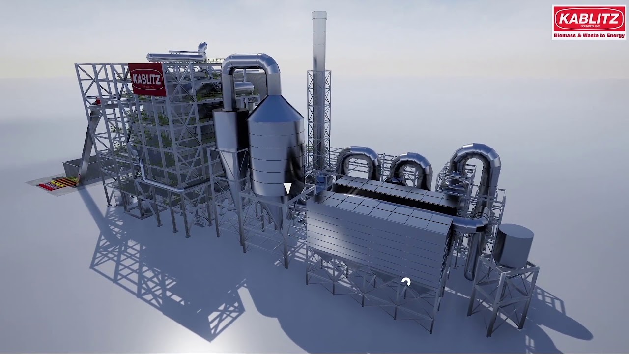 Паровой котел Kablitz с очисткой дымовых газов - YouTube