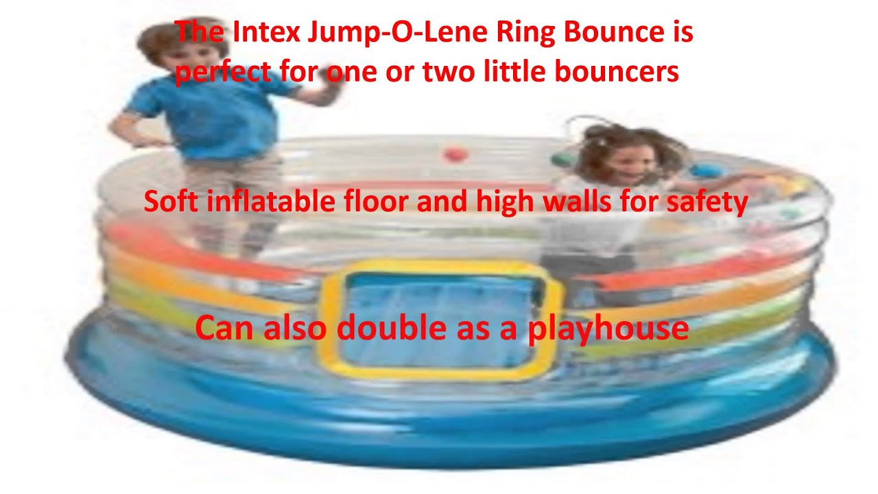 Intex Transparent Jump O Lene Ring Bouncer Review - YouTube