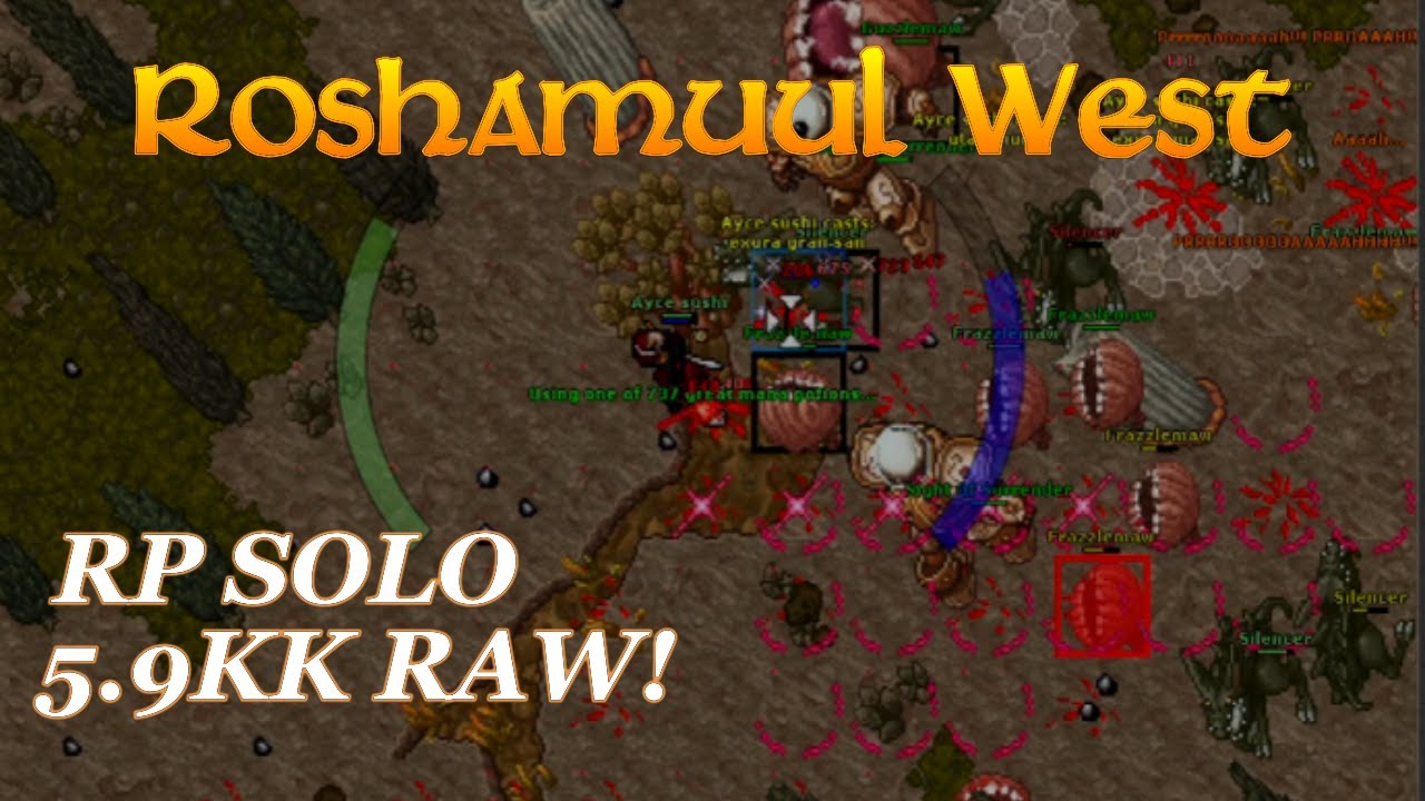 ROSHAMUUL WEST - CRAZY EXP FOR Solo RP (5.9KK RAW!) LVL 550+ (some ...