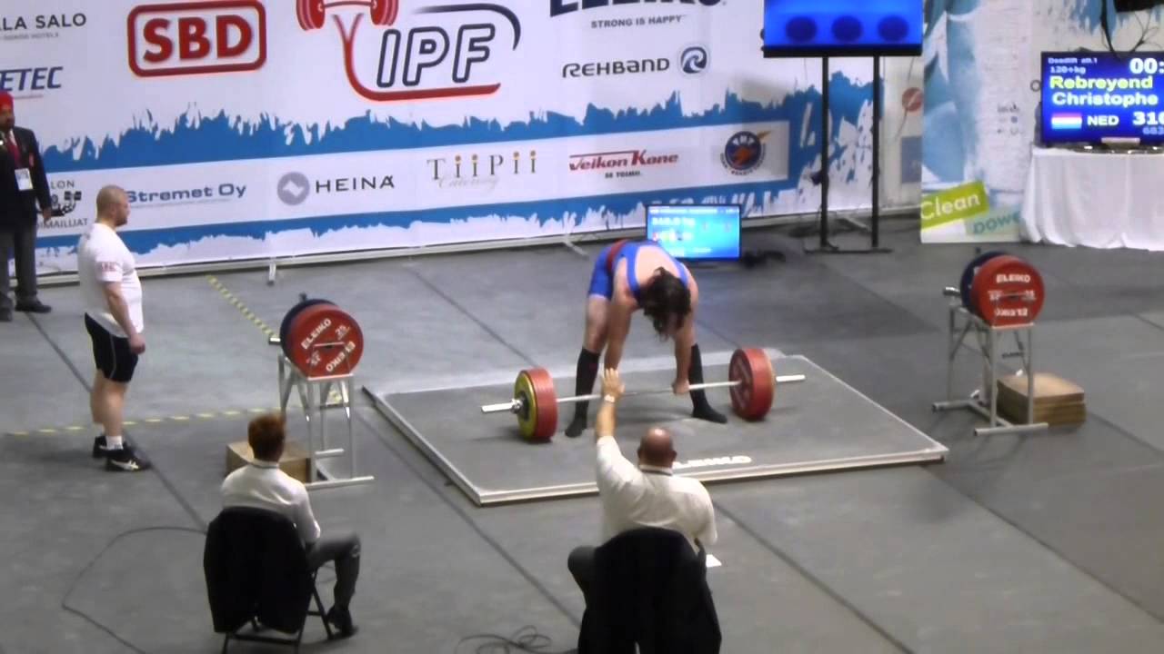 Christophe Rebreyend, deadlift 310 kg - YouTube