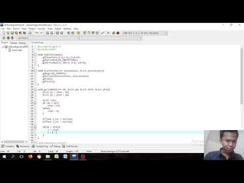 Algoritma Pembentukan Garis menggunakan Algoritma DDA - YouTube