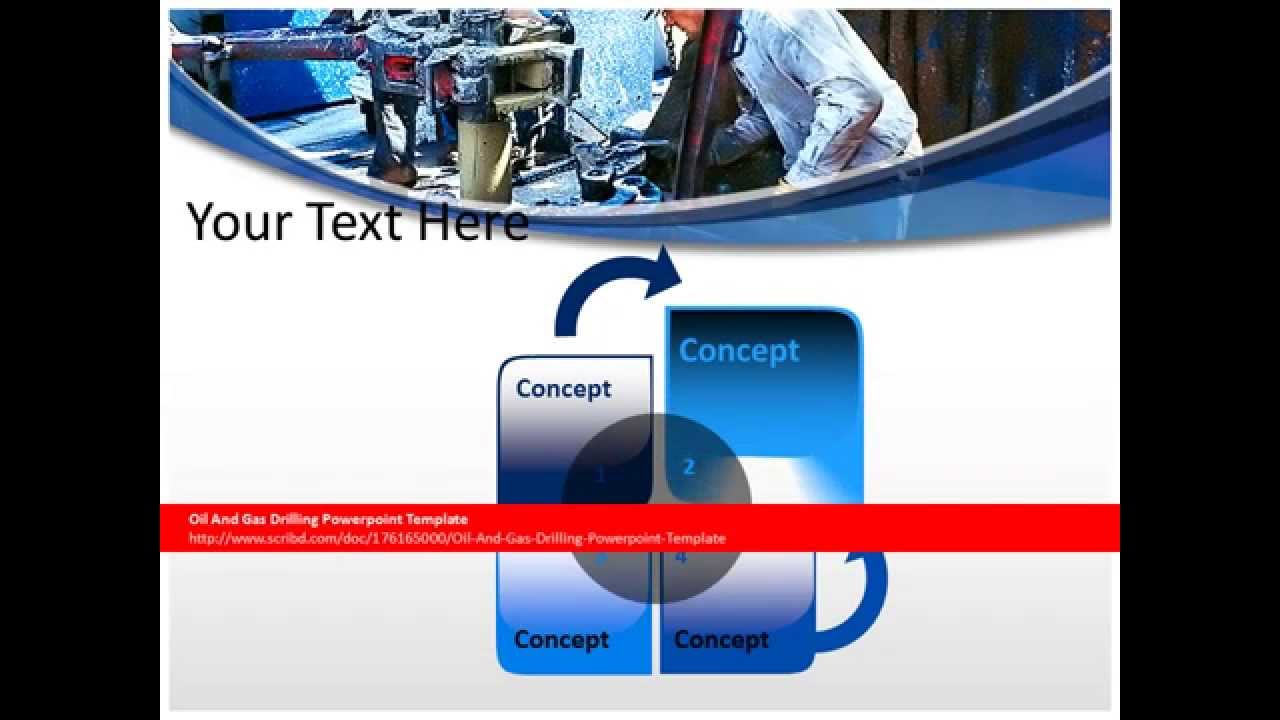 Oil And Gas Drilling Powerpoint Template - YouTube