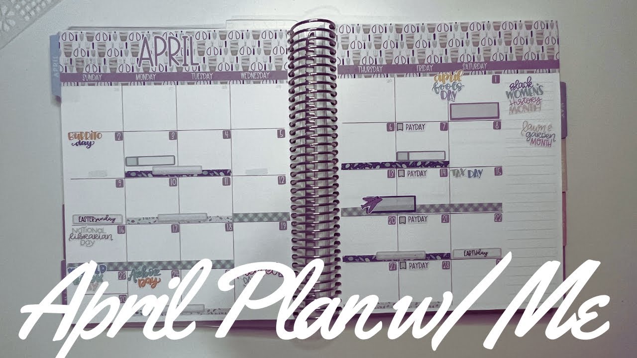 So Many Changes! | April Plan With Me | PlannerKate - YouTube