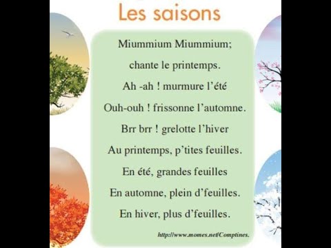 les saisons comptine exclusive avec music - YouTube