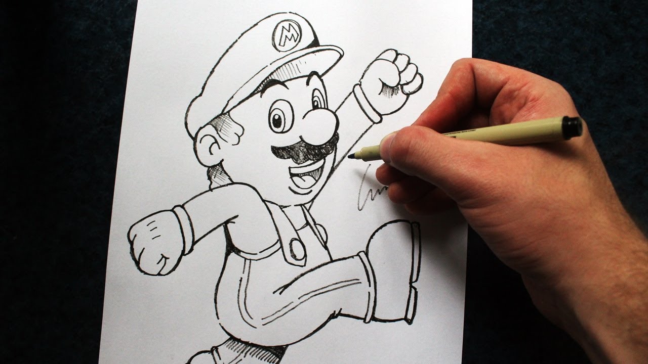 Como Desenhar o Mario [Super Mario Bros.] - (How to Draw Mario) - SLAY ...