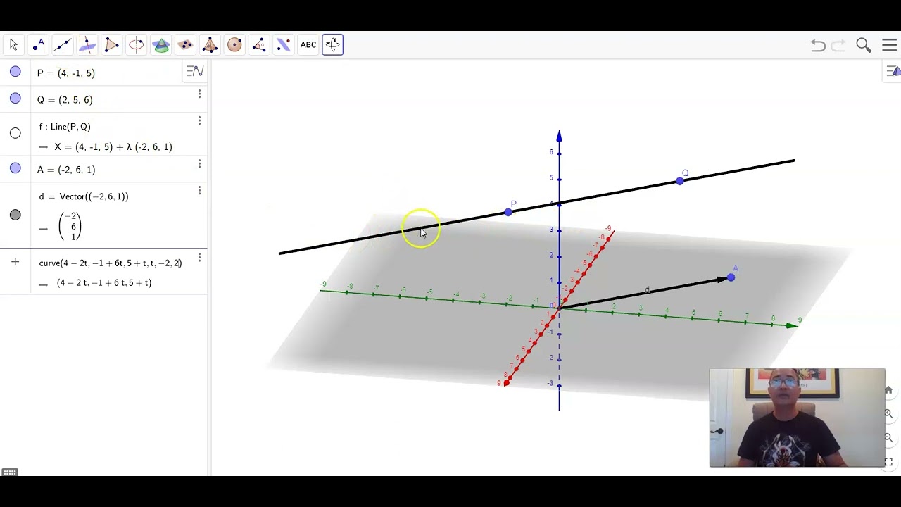 Linear Algebra 04 Lines and Planes in Euclidean Space - YouTube