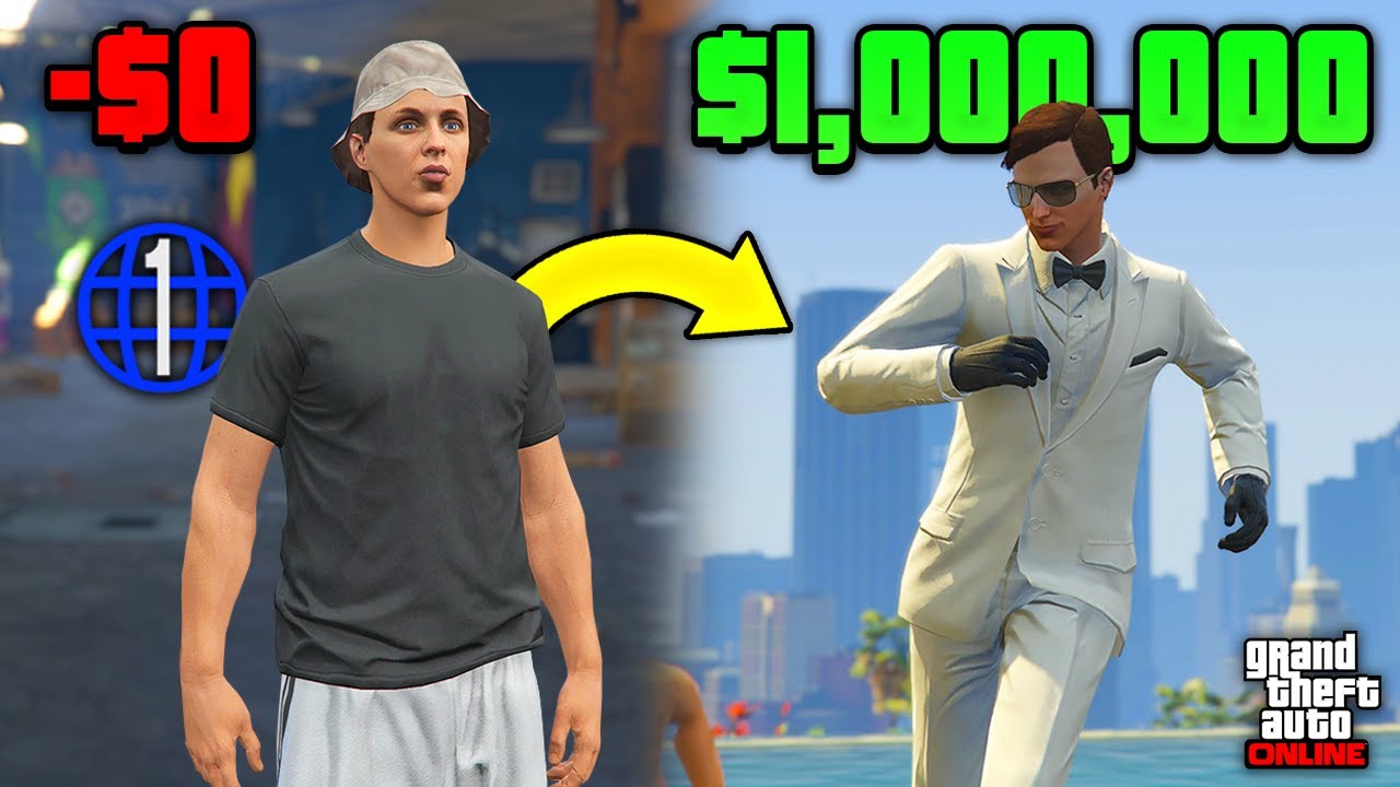 Make Your First $1 Million As A Level 1 In GTA 5 Online - Get Rich FAST ...