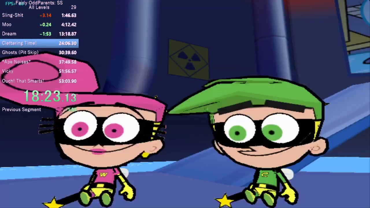 The Fairly OddParents: Shadow Showdown All Levels Speedrun In 47:41 [PB ...