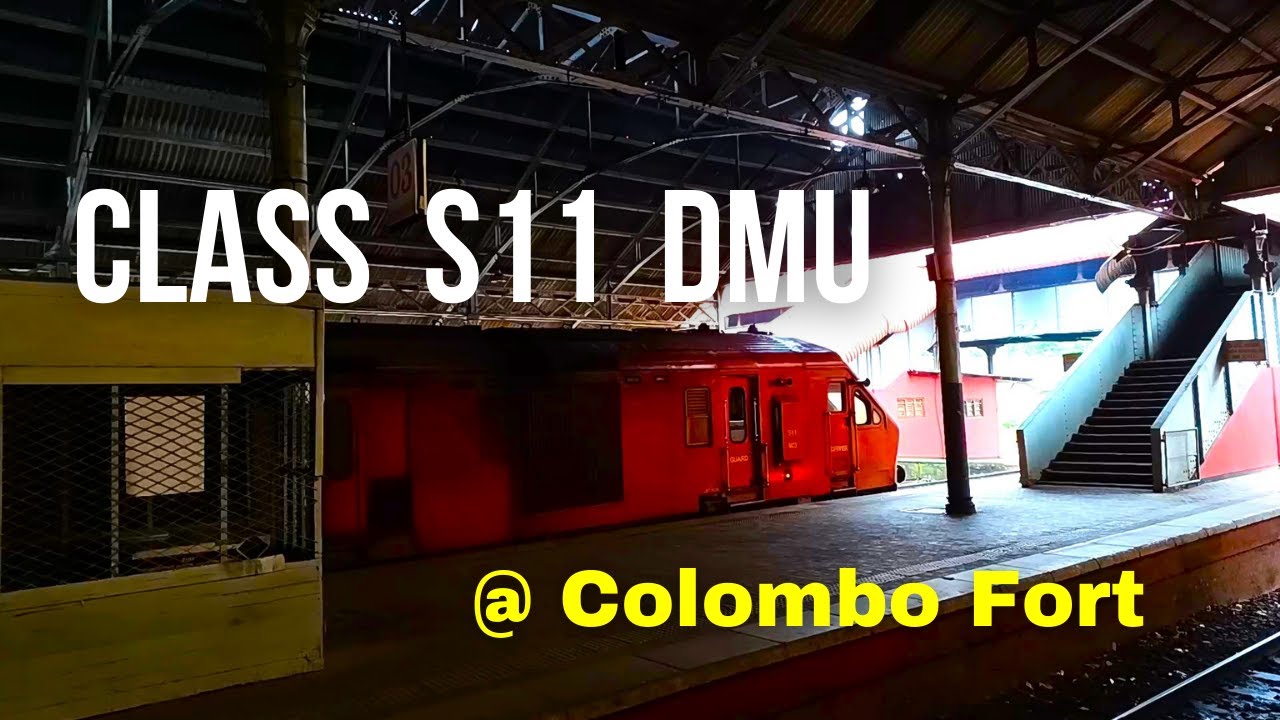 Trainspotting at Colombo Fort | Class S11 Indian DMU Double Set | Sri ...