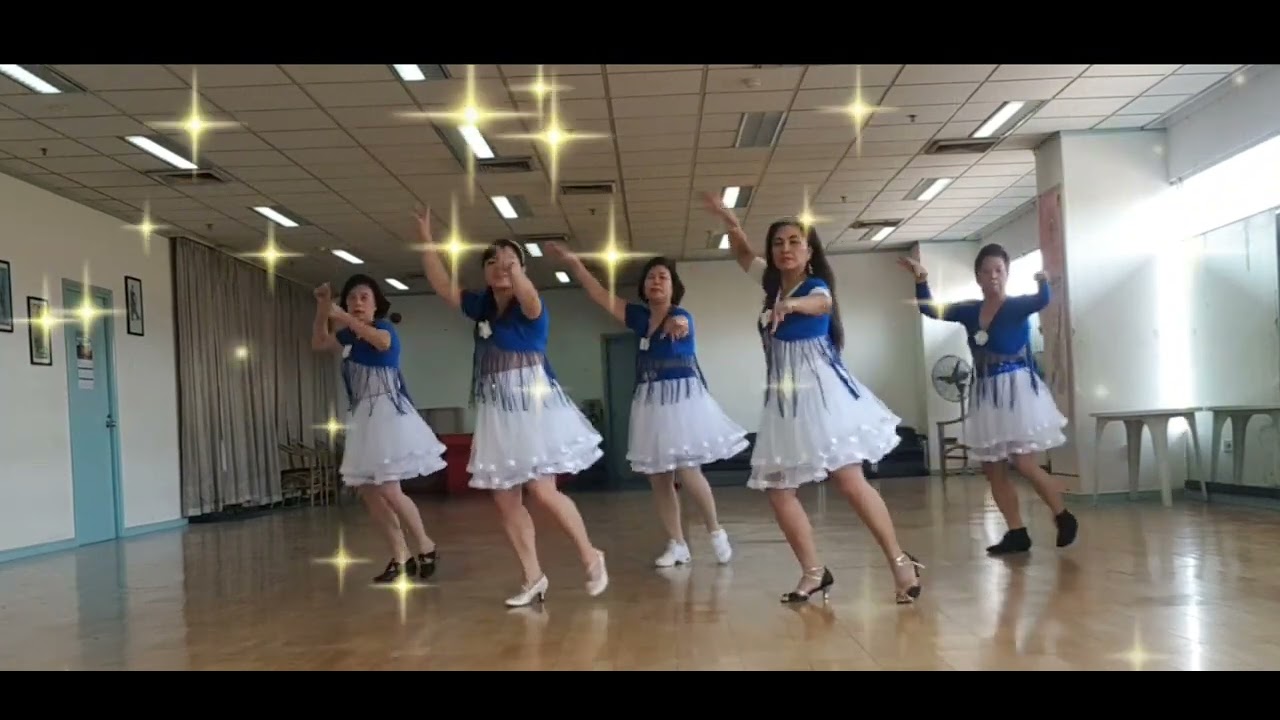REINA LATINA Line Dance | Choreo by Harry Samana | Demo by HARMONY Line ...