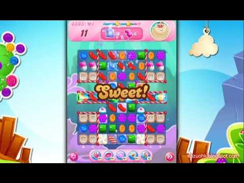 Candy Crush Saga Level 4343 NO boosters - YouTube