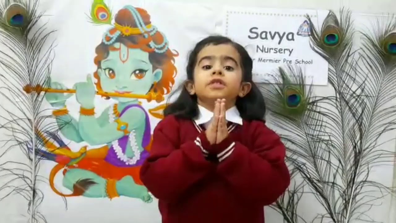 Fr. Peter Mermier pre-school_ young toddler:bhajan_Savya_Nursery - YouTube