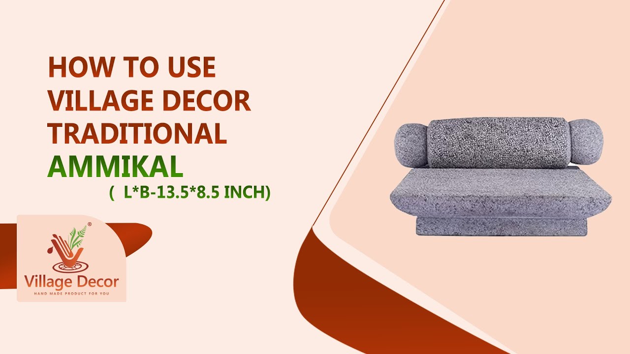 Village Decor|How to use Traditional Ammikal|L*B-13.5*8.5 Inch # ...