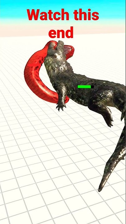 Purussaurus vs Titanoboa || How to Titanoboa vs Purussaurus fight 😵 ...