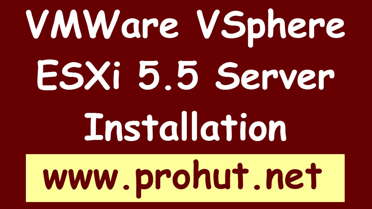 Vsphere 5.5- How to install VMWare ESXi 5.5. VMWare training in India ...