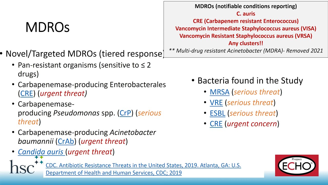 Multi Drug Resistant Organisms Preparing And Responding To An Outbreak Multi Drug Resistant Organisms Preparing And Responding To An Outbreak