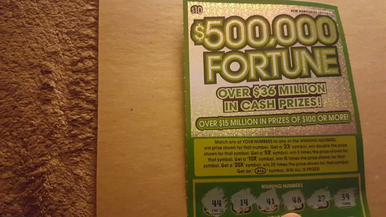 Got quite a few matching numbers! $10 $500,000 fortune nh scratch ...