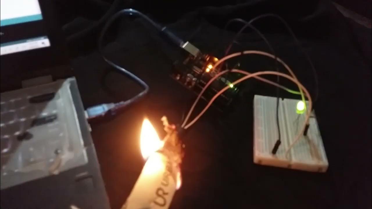 (Demo) Flame sensor Interfacing with Arduino using analog pin - YouTube