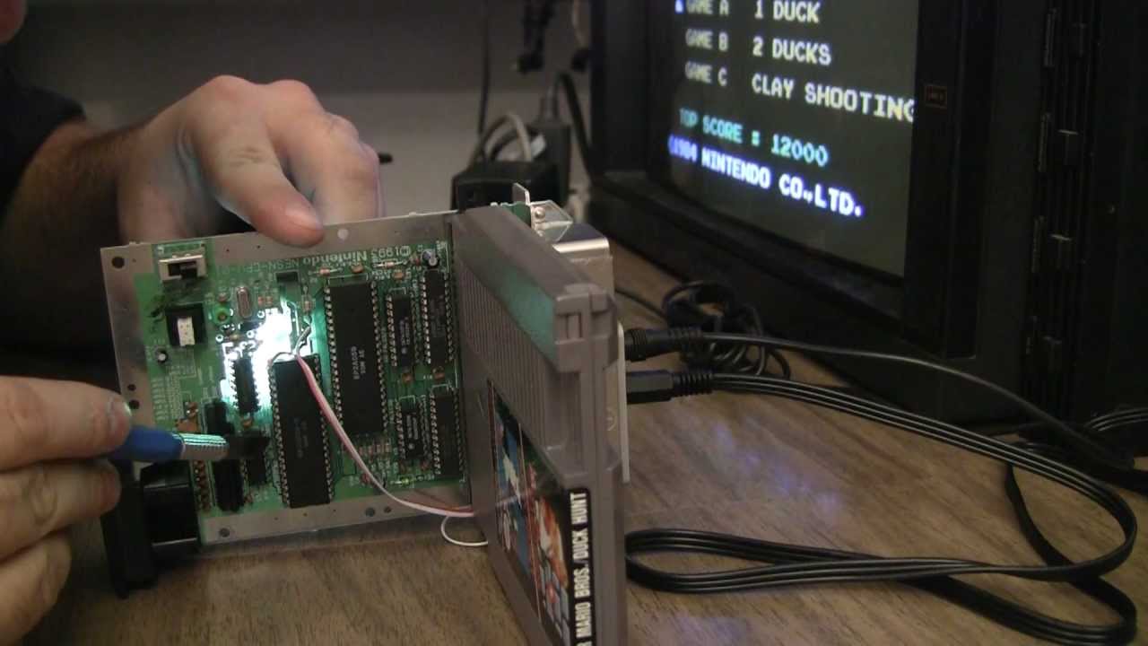 NES-101 Nintendo Top Loader - Repair - Bad Sram and PPU and bad trace ...