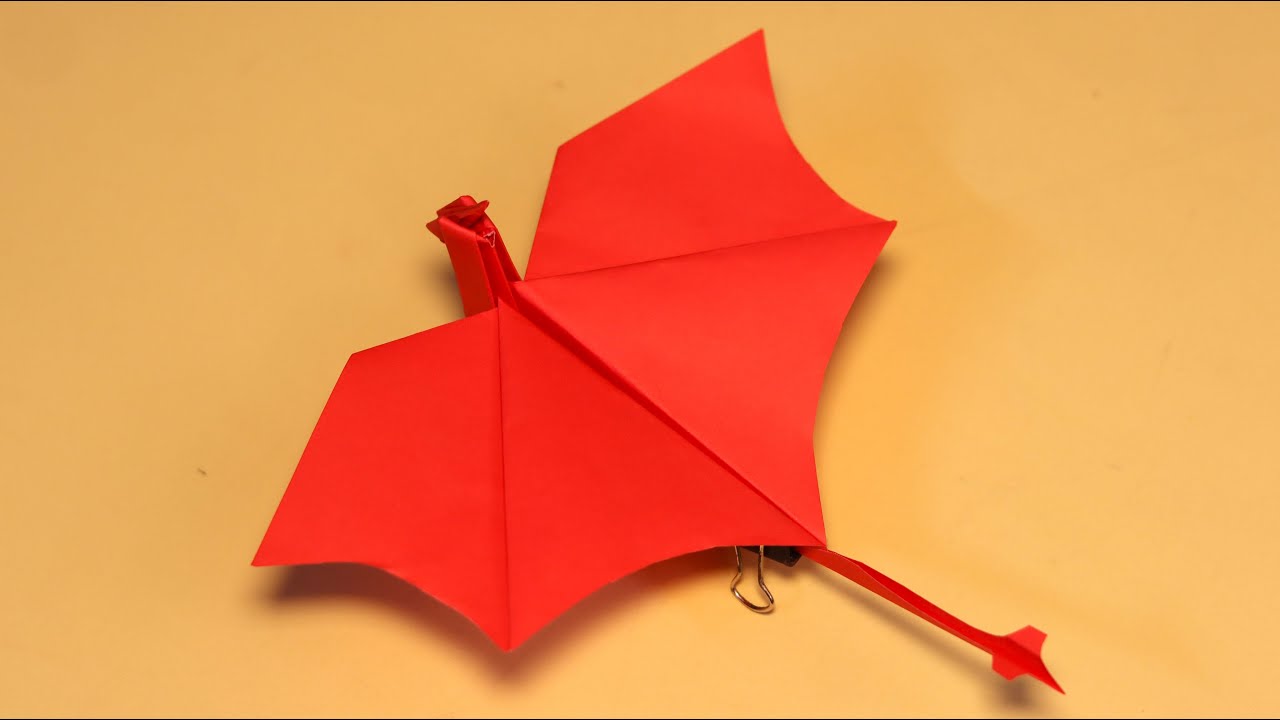 ORIGAMI DRAGON PLANE-ORIGAMI TUTORIAL - HOW TO MAKE PAPER PLANE DRAGON ...