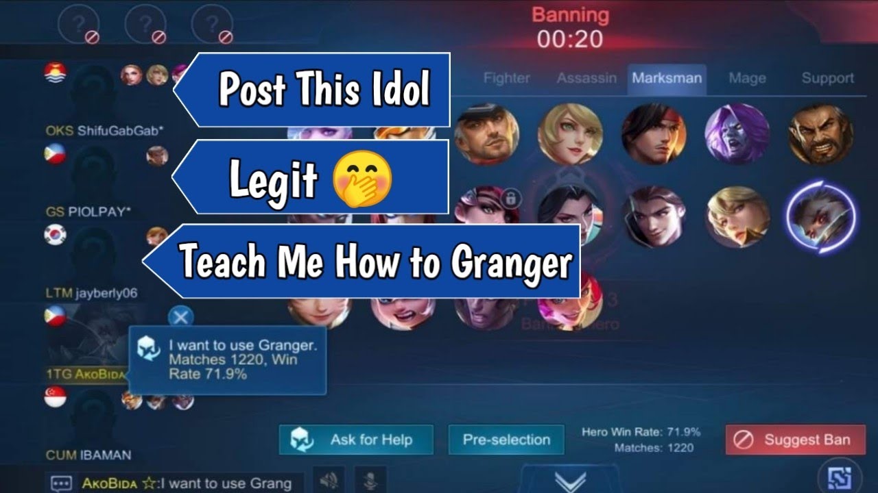 THEY TRUSTED ME AFTER SHOWING MY REAL GRANGER WIN RATE - MLBB - YouTube