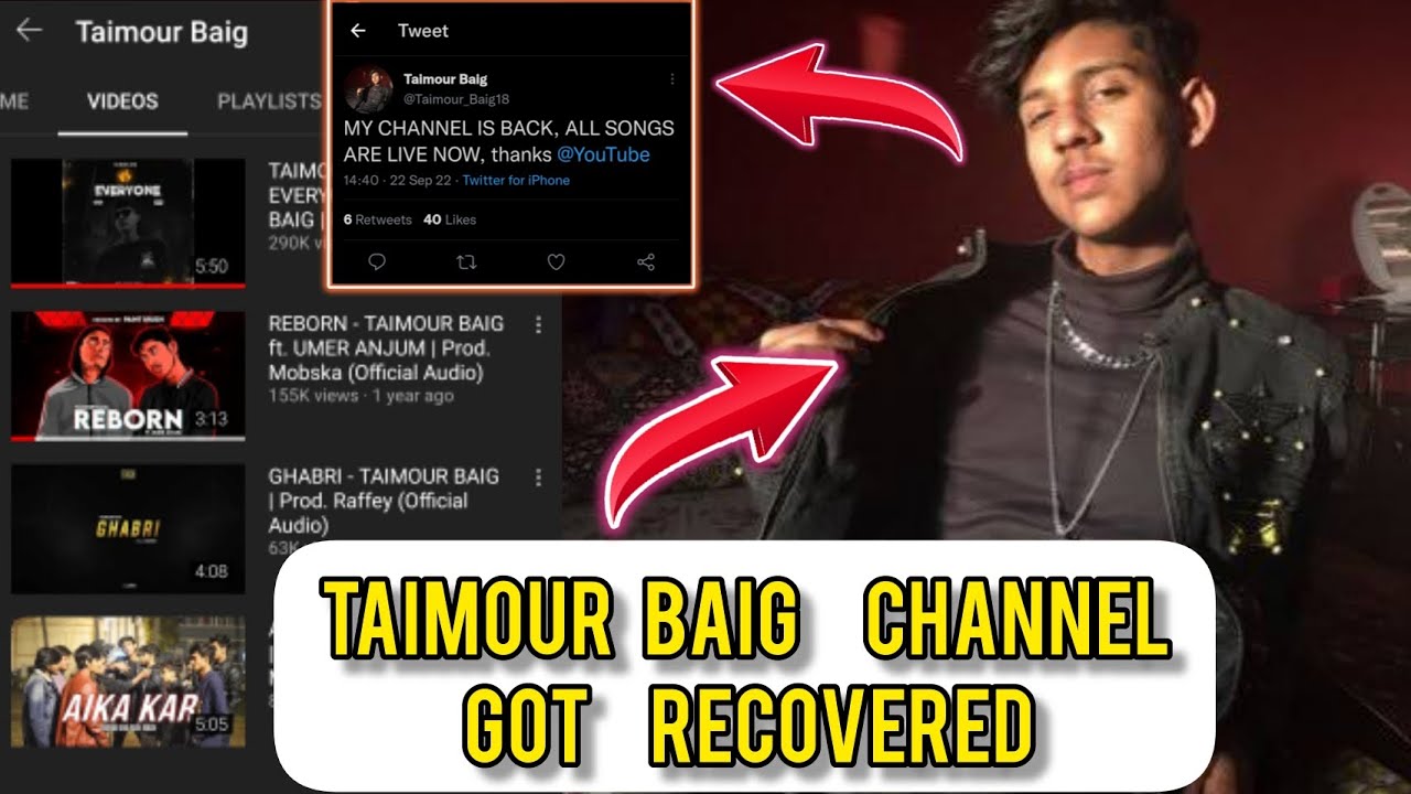 Taimour Baig Channel Recovered Finally!! King Is Back 💯👑 - YouTube